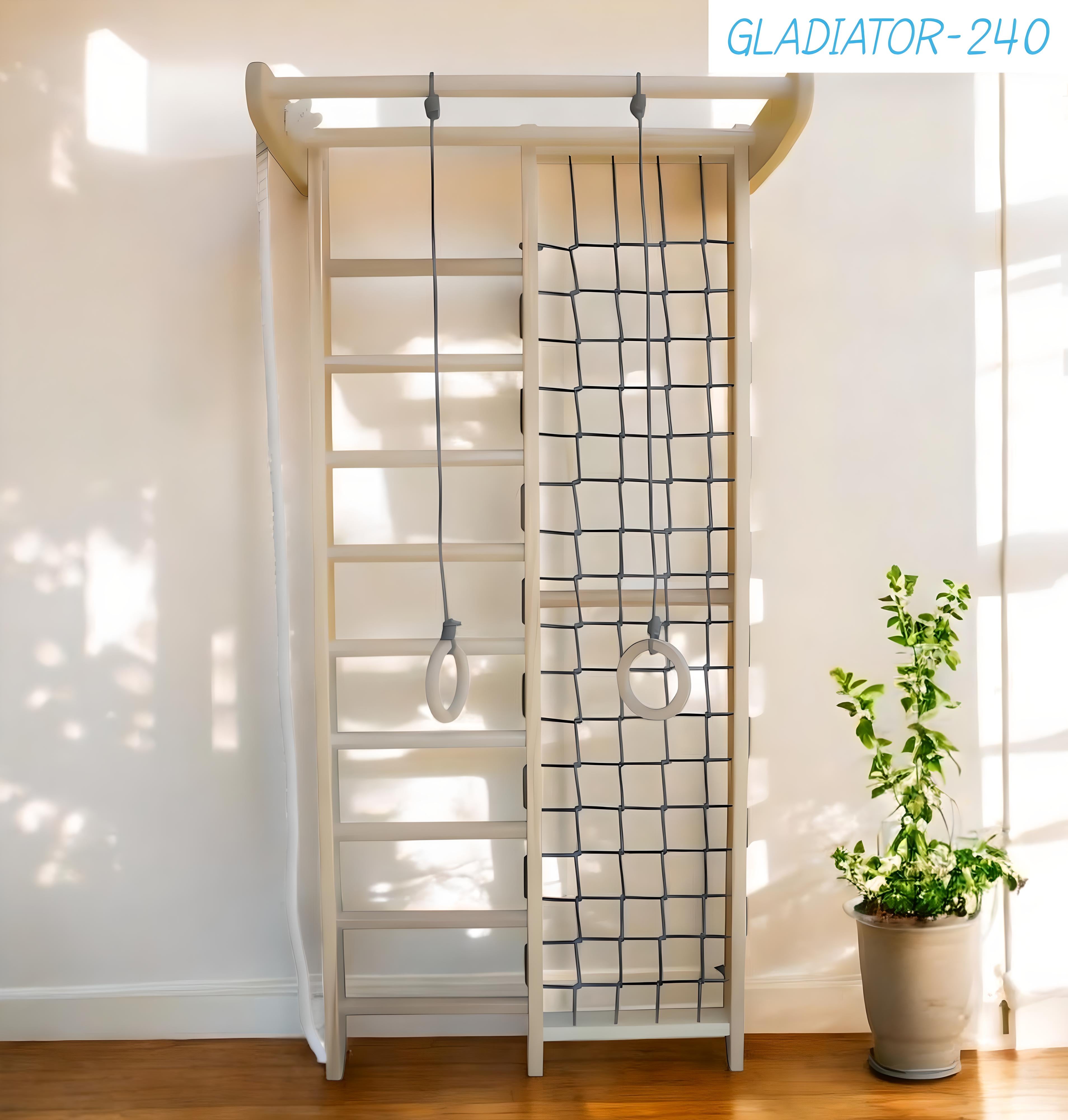 Swedish Wall with сlimbing module "Gladiator - 240" – SportBabyCyprus